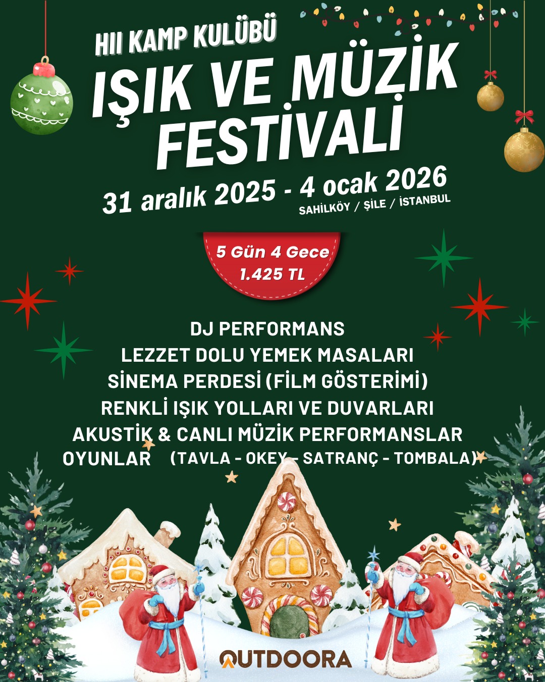 Hii Kamp ile 31 Aralık- 4 Ocak Yılbaşı Kampı - Outdoora